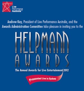 2012 Helpmann Awards Nominees announced in Brisbane | News