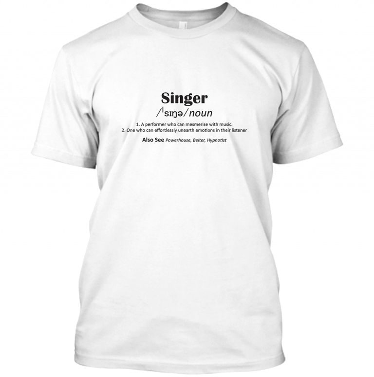 Singer White Men's Crew Neck T-Shirt - AussieTheatre.com