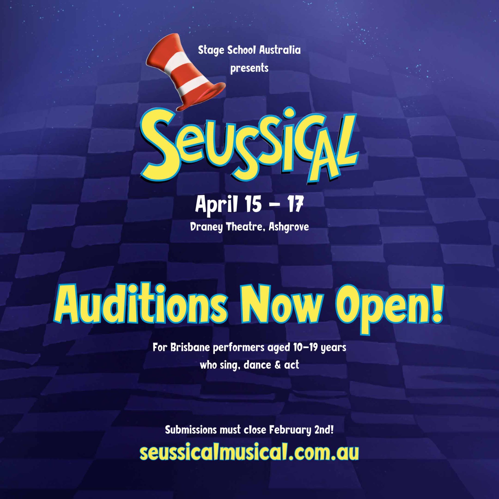 Stage School Australia announces second Brisbane production: Seussical ...